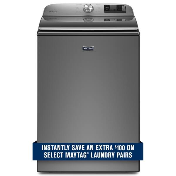Reviews for Maytag 5.2 cu. ft. Smart Capable Metallic Slate Top Load ...