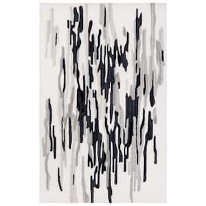 SAFAVIEH Rodeo Drive Black/Ivory 8 ft. x 10 ft. Abstract Area Rug ...