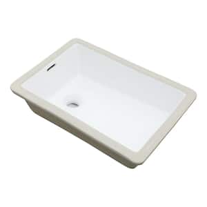 Kingsman Hardware 17-1/2 in. x 14-1/4 in. Oval Undermount Vitreous ...