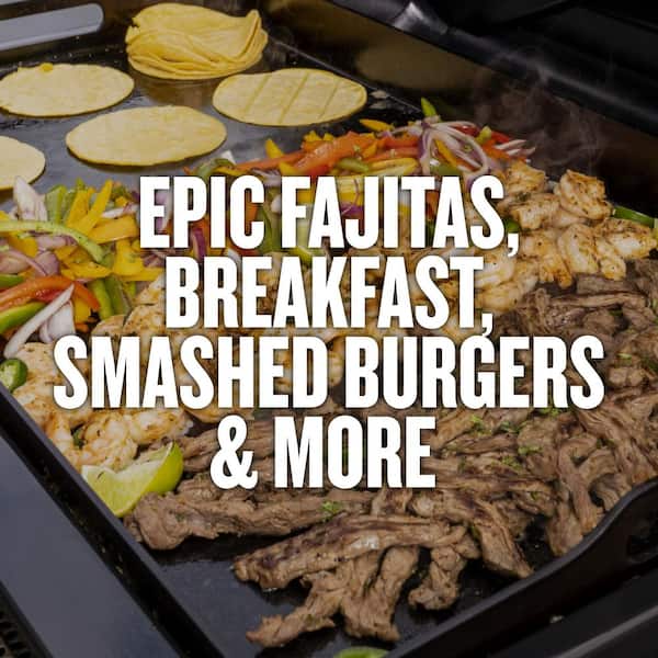 Traeger Traeger Flatrock 3-Burner Zone Grill, Propane Black Flat Top ...