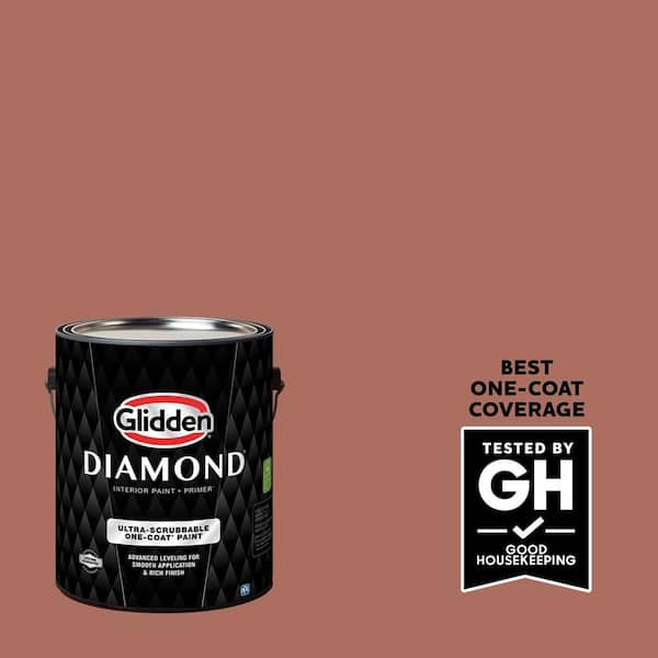 Glidden Diamond 1 gal. PPG1066-6 Amaretto Ultra-Flat Interior Paint ...