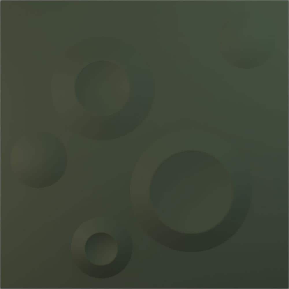 Ekena Millwork Cole Satin Hunt Club Green 1/3 in. x 1 ft. x 1 ft. Green ...