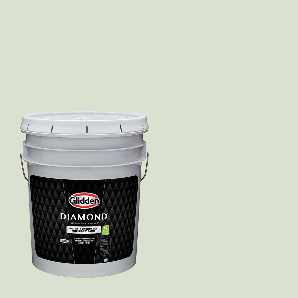 Glidden Diamond 5 gal. PPG1121-2 Lime Spritz Ultra-Flat Interior Paint ...