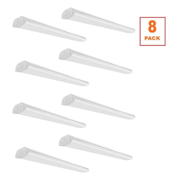 Reviews for Commercial Electric 8-Pack 4 ft. 3600 Lumens LED Wraparound ...