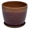 Trendspot 6 in. Dia Brown Geode Ceramic Planter CR11251S-060B - The ...