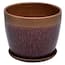 Trendspot 8 in. Dia Brown Geode Ceramic Planter CR11251S-080B
