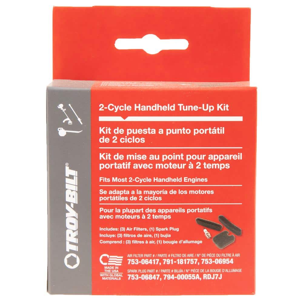 Troy-Bilt Replacement Spark Plug and Air Filters for Most 2-Cycle Gas ...