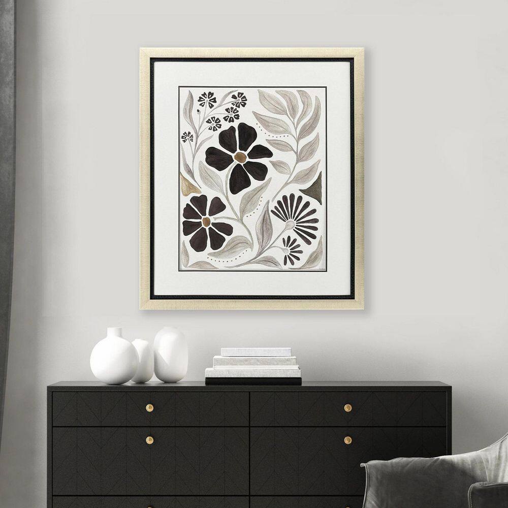 Paragon Modern Petals by Charron 1 Piece Framed Giclee Nature Art Print ...