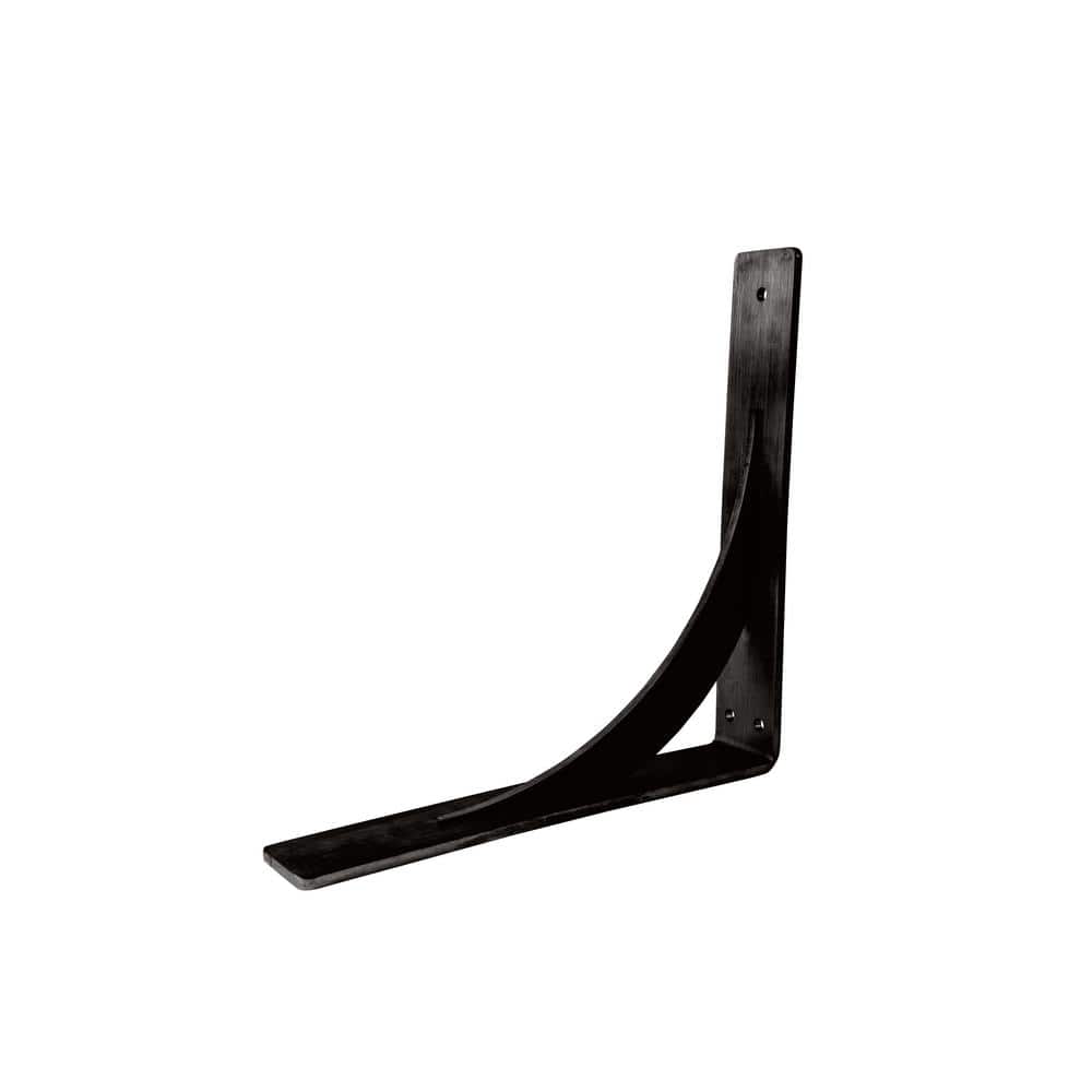 Hampton Bay Delta 8 in. L Black Steel Heavy Duty Countertop Support ...