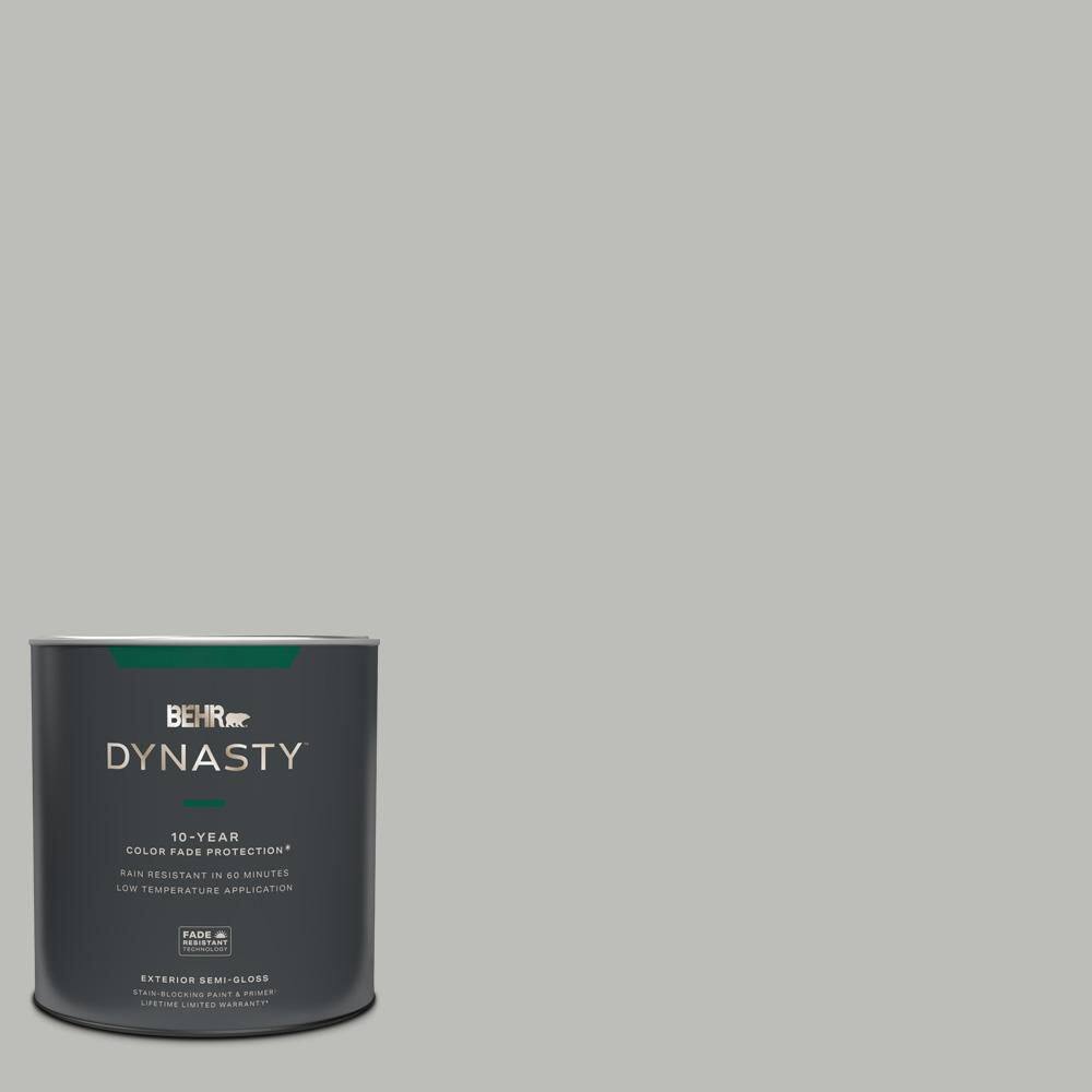 BEHR DYNASTY 1 qt. #PPU24-17 Hailstorm Gray Semi-Gloss Exterior Stain ...