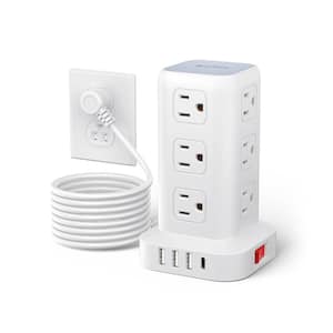 Yichuhaoxi Power Strip Tower by Surge Protector 12 AC Multiple Outlets ...