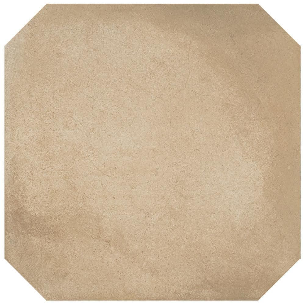 Merola Tile Laverton Octagon Beige 8 in. x 8 in. Porcelain Floor and ...