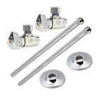 BrassCraft 3/8 in. O.D. x 20 in. Copper Toilet Riser in Polished Brass ...