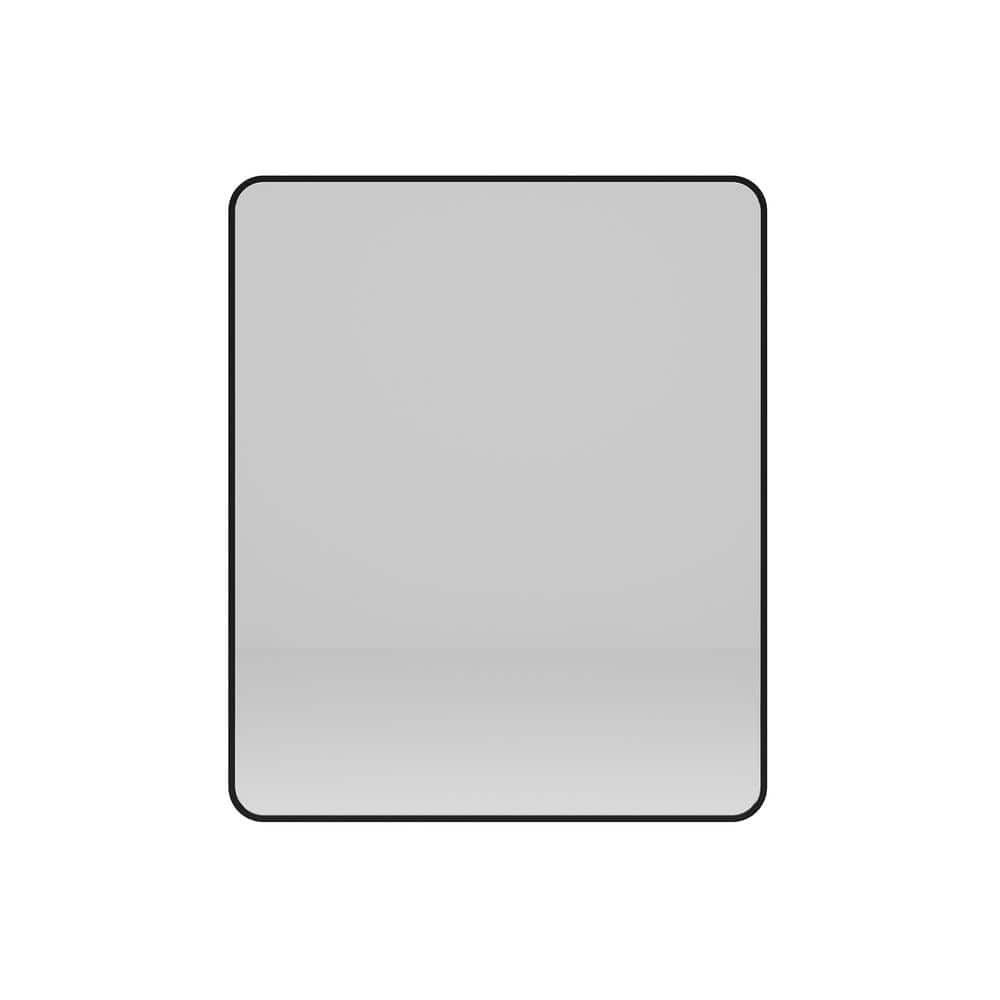 Fresca Reece 30 in. W x 36 in. H Rectangle Framed Anodized Aluminum ...