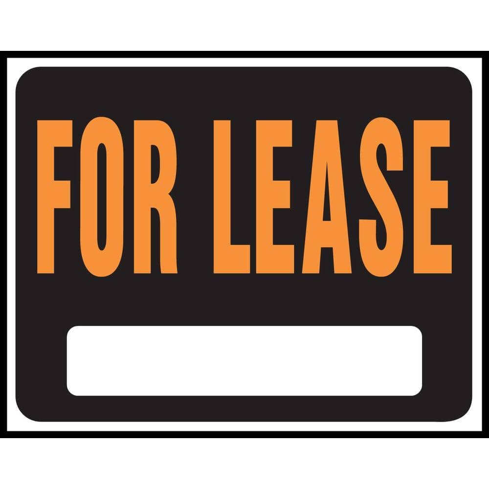 HY-KO 15 in. x 19 in. Plastic For Lease Sign SP-115 - The Home Depot