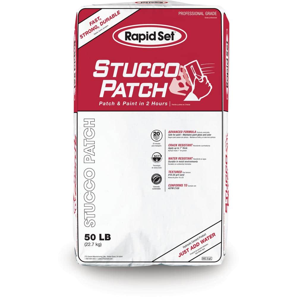 Rapid Set 50 lbs. Stucco Patch 02010050 - The Home Depot