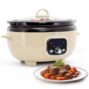 GreenLife 6 qt. Slow Cooker in Butter Yellow CC008503-001 - The Home Depot