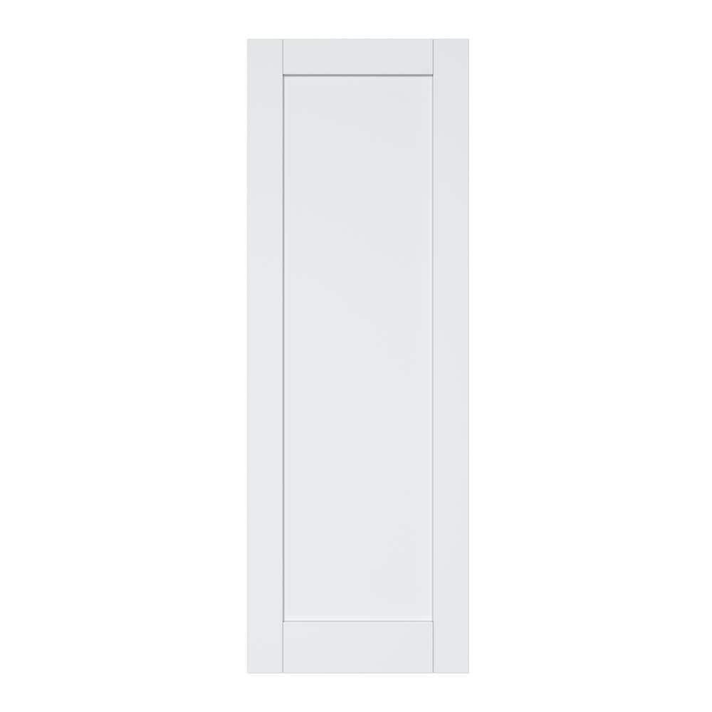 ARK DESIGN 28 in. x 80 in. White Primed MDF Blank Solid Core Door Slab ...