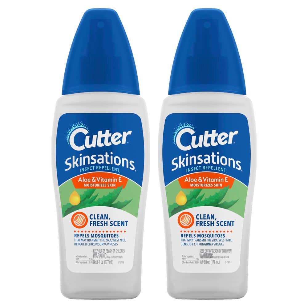 Cutter 6 oz. Skinsations Mosquito and Insect Repellent Pump Spray (2 ...