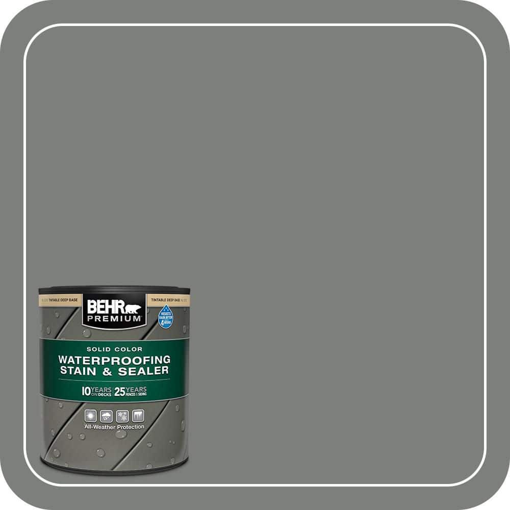 BEHR PREMIUM 1 qt. #MQ6-20 Coastal Storm Solid Color Waterproofing ...