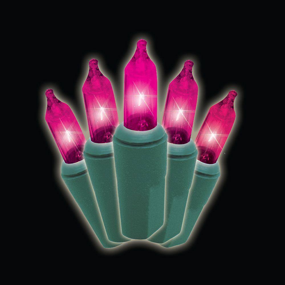 Brite Star 100-Light Designer Series Pink Mini Light Set 37-466-00 ...