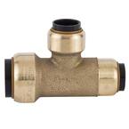 Tectite 1/4 in. Brass Push-To-Connect Tee Fitting-FSBT14 - The Home Depot