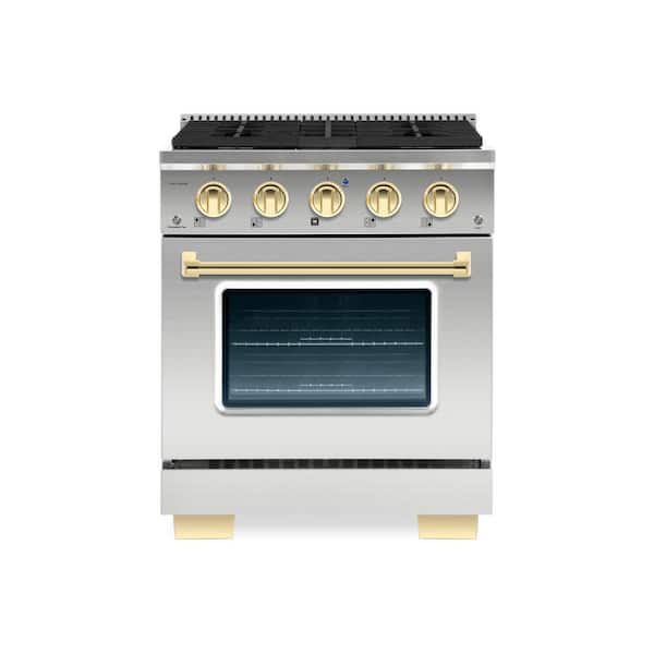 Reviews for Hallman BOLD 30 in. 4.2 Cu. Ft. 4 Burner Freestanding All ...