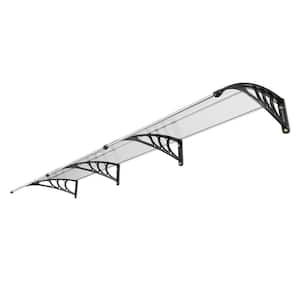 SVOPES 40 in. x 80 in. Window Door Awning, Polycarbonate UV Rain ...