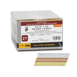 PRO-FIT 2-3/8 in. x 0.113 21-Degree Hot Dipped Galvanized Smooth Shank Plastic Strip Framing ...