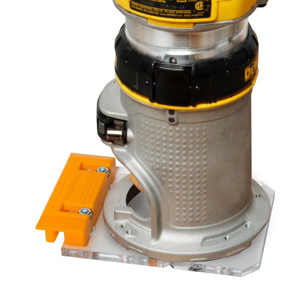 ‎POWERTEC Router Guide Rail Adapter for DeWalt DWP611/DCW600B Fixed ...