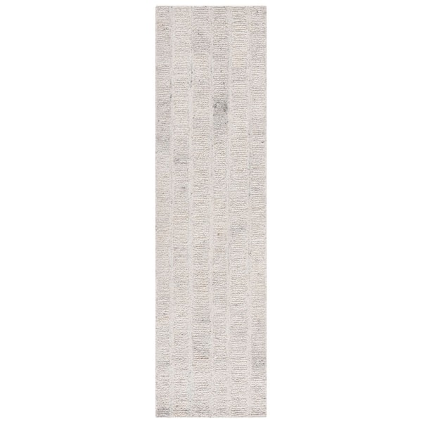 SAFAVIEH Harvest 2 ft. x 9 ft. Beige Isometric Tile Runner Rug HVT108B ...