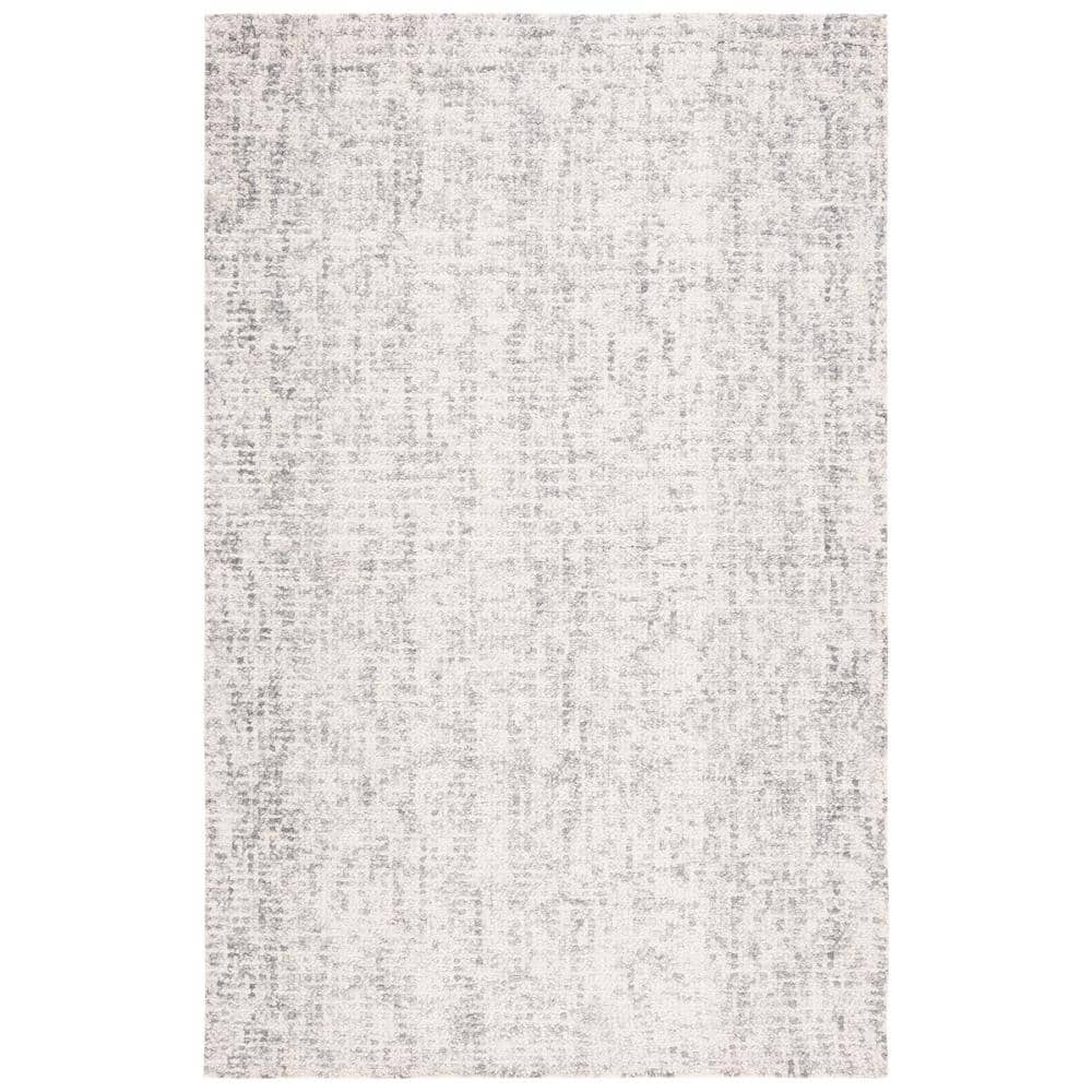 SAFAVIEH Abstract Gray/Ivory 6 ft. x 9 ft. Contemporary Marble Area Rug ...