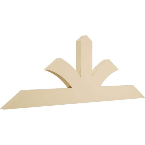 Ekena Millwork 48 in. W x 18 in. H x 2 in. D x 4 in. F, 9/12 Pitch ...