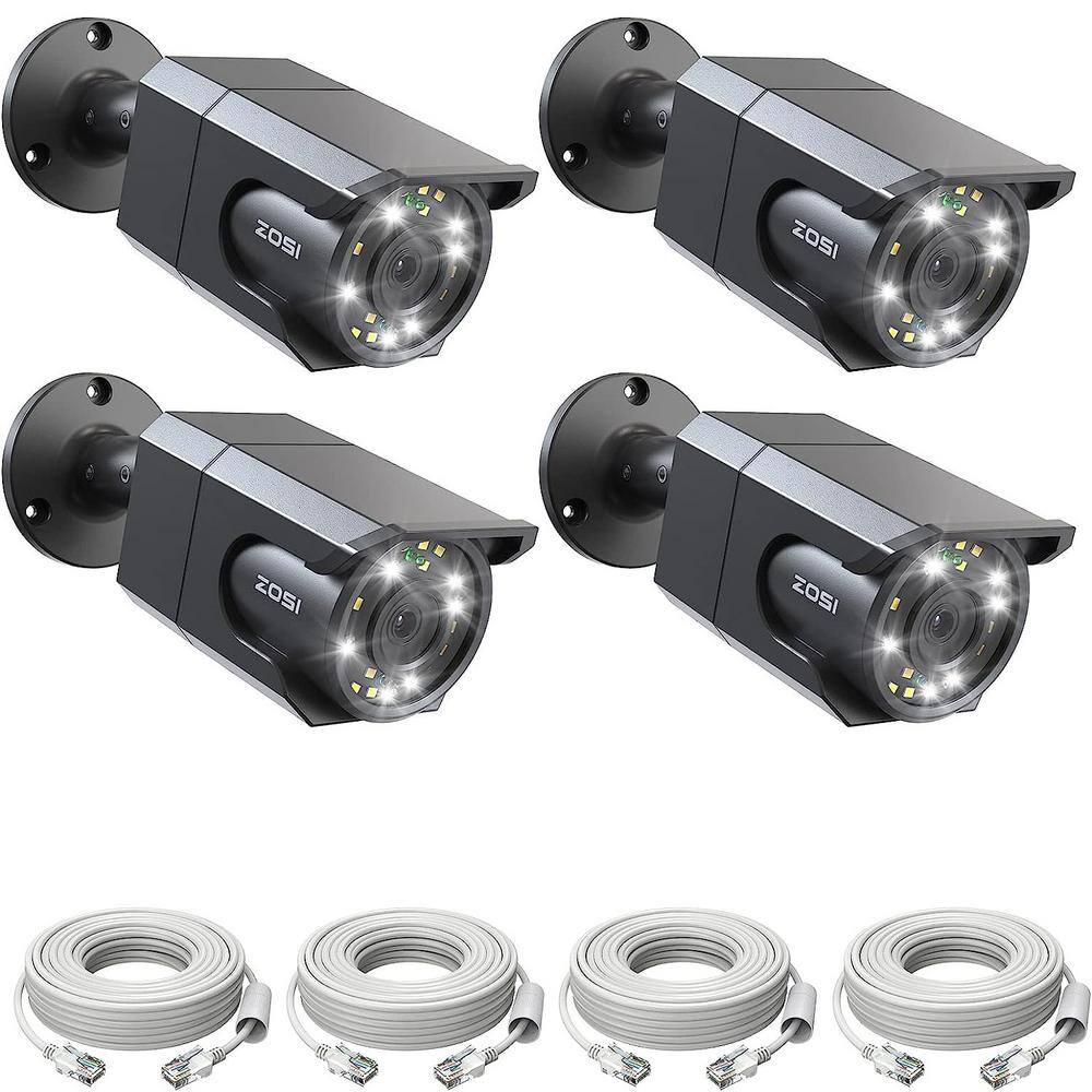 ZOSI ZG1058D 4K 8MP Add-On PoE Wired IP Outdoor Home Security Camera ...