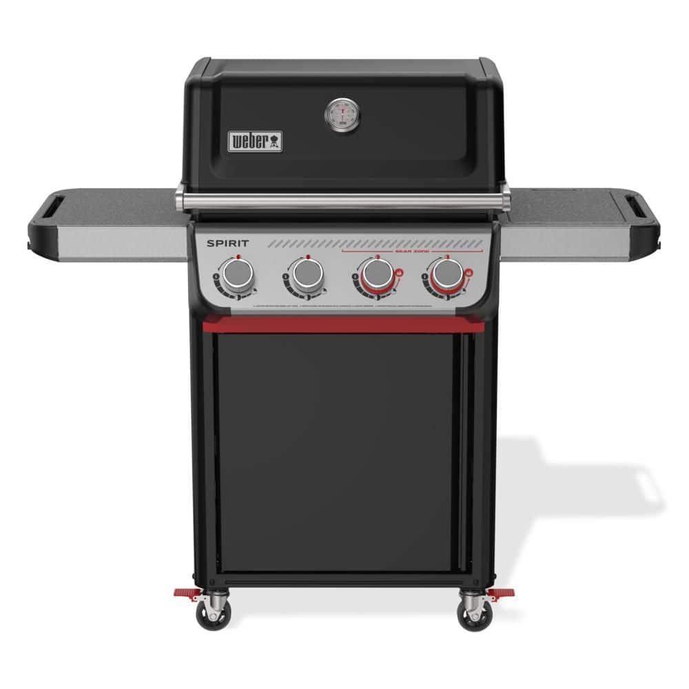 Weber Spirit E-425C 4-Burner Liquid Propane Gas Grill in Black with ...