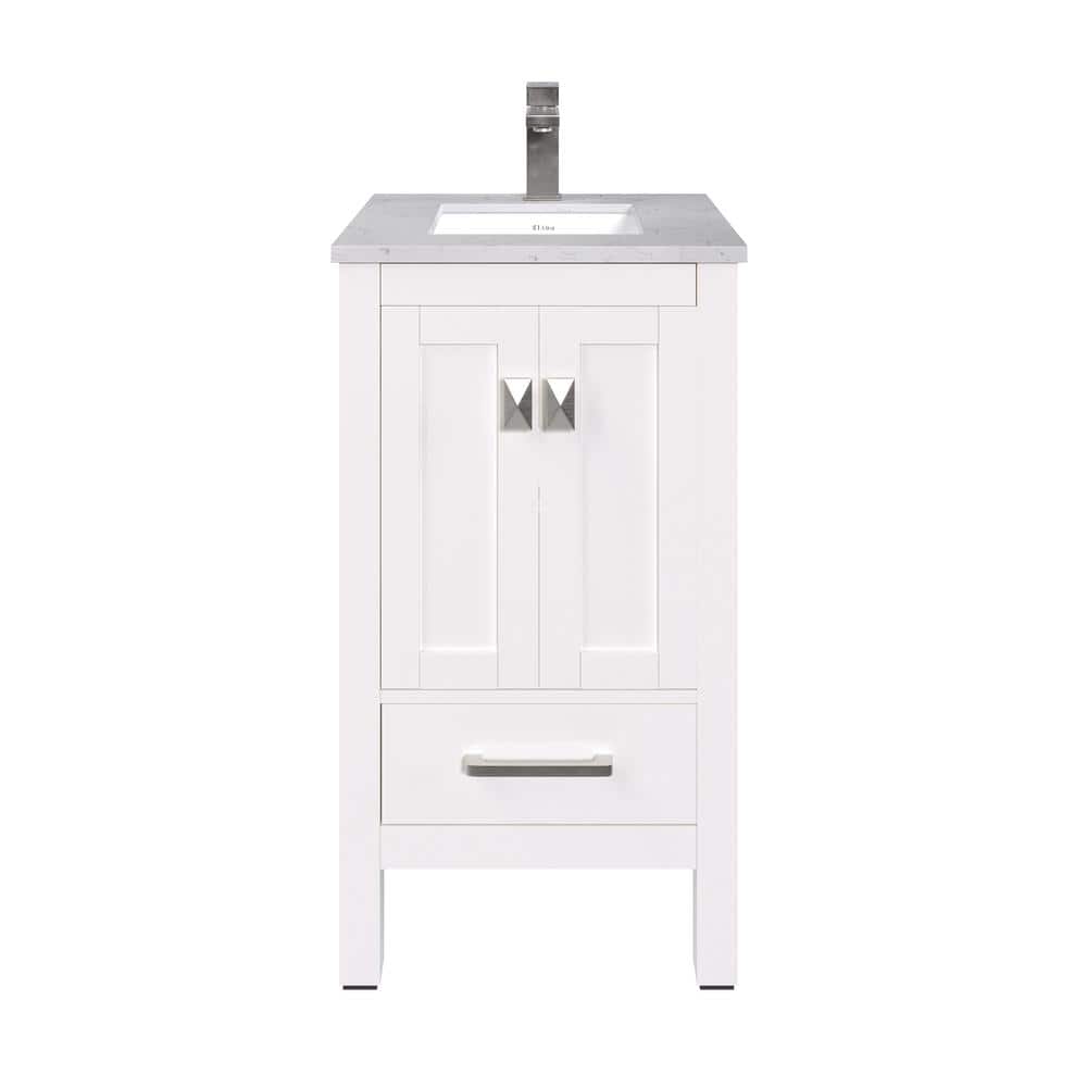 Have a question about Eviva London 20 in. W Single Sink White Bath ...