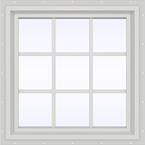 JELD-WEN 29.5 in. x 29.5 in. V-4500 Series White Vinyl Fixed Picture ...