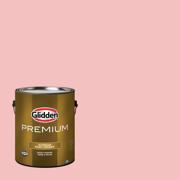 Glidden Premium 1 gal. PPG1187-3 Silver Strawberry Semi-Gloss Exterior ...