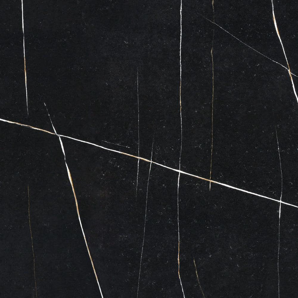 Silestone 4 in. x 8 in. Quartz Countertop Sample in Eternal Noir Suede ...