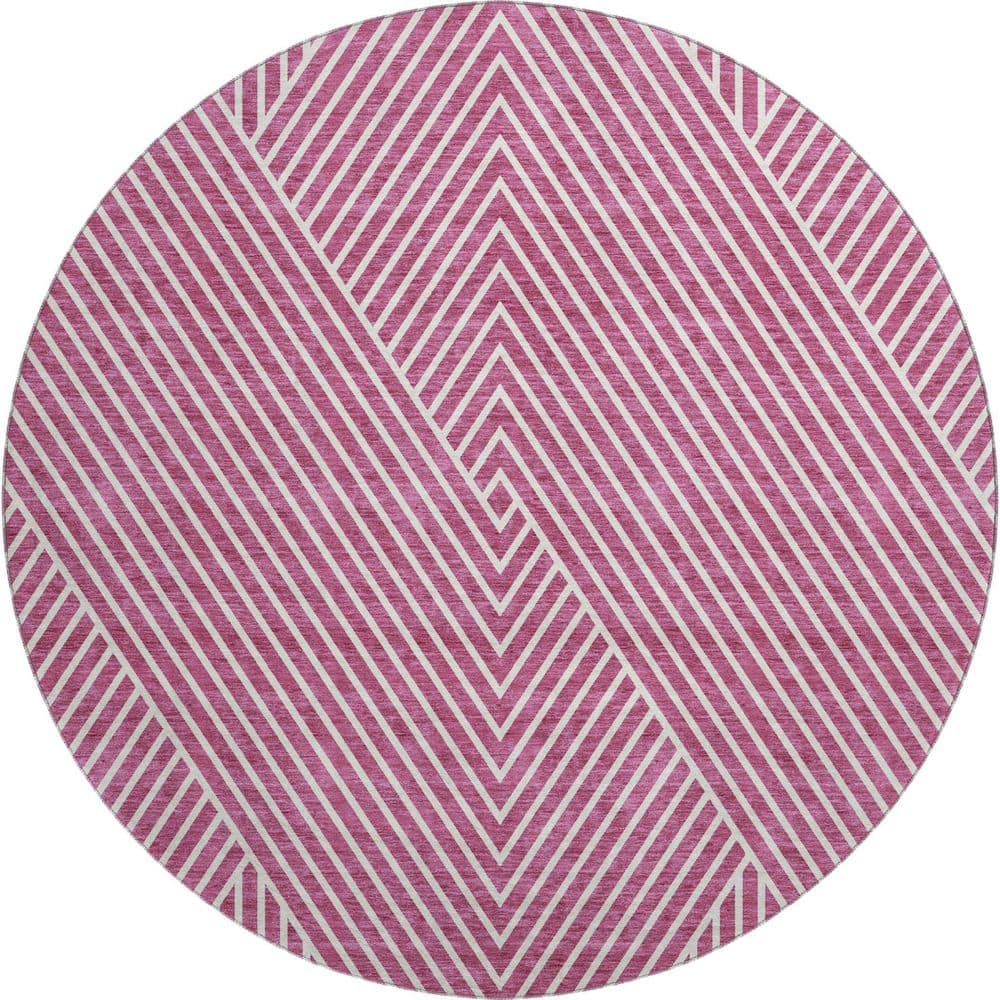 Addison Rugs Mayfield Premium Machine Washable Abstract AMF937 Blush 8 ...