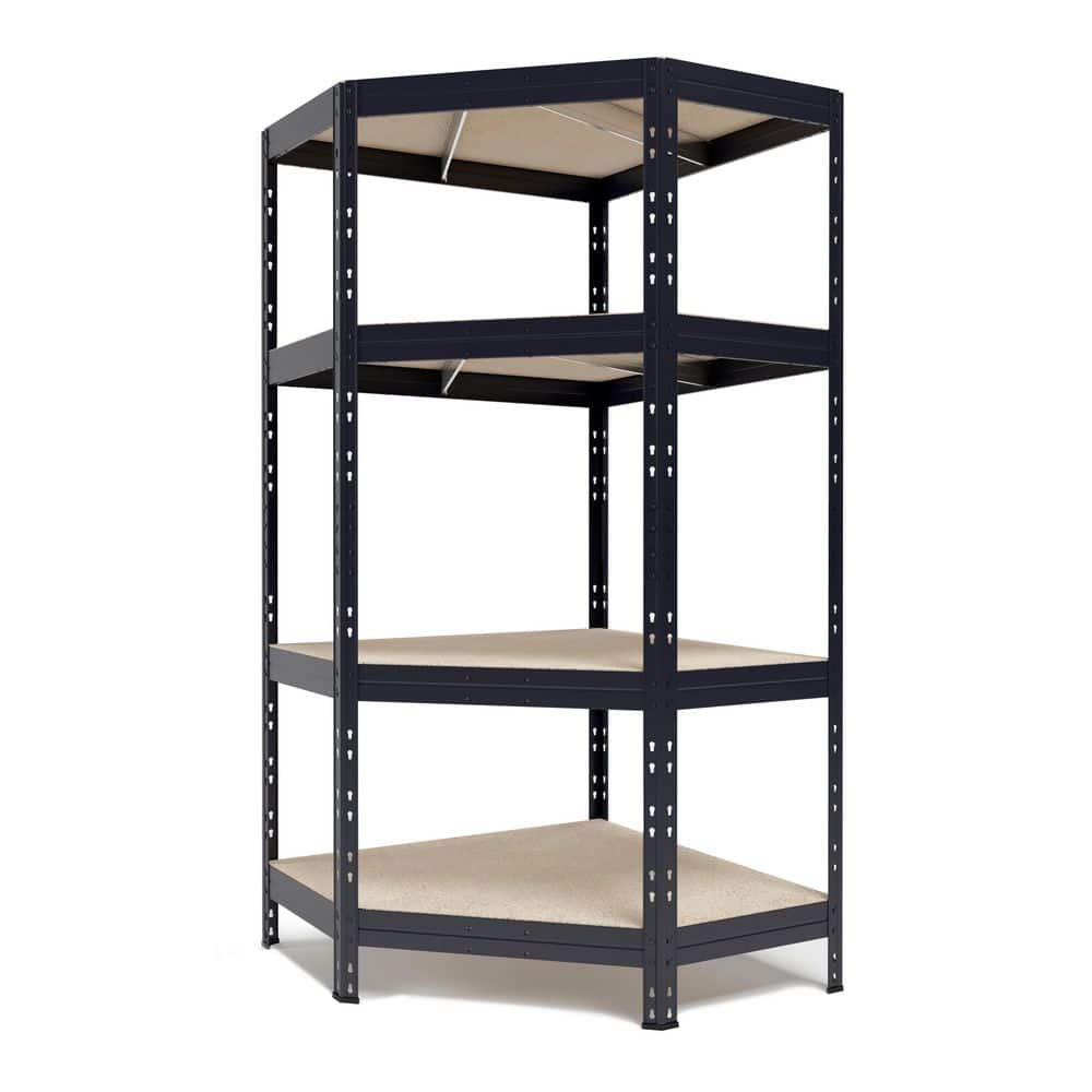 AR SHELVING Garage Series 4-Tier Galvanized Steel Storage Shelving Unit ...