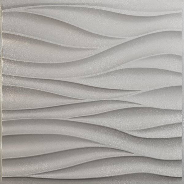 Ekena Millwork 19-5/8-in W x 19-5/8-in H Ripple EnduraWall Decorative ...