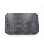 JONES STEPHENS Rectangular Reader Lid Only for 12 in. Water Meter Box ...