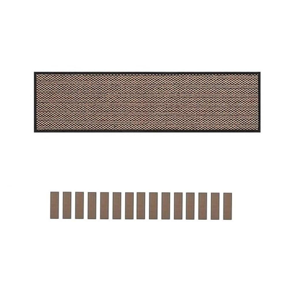 Black 8 in. x 30 in. Rubber Stair Tread Cover (Set of 15) JOMXM4 - The ...