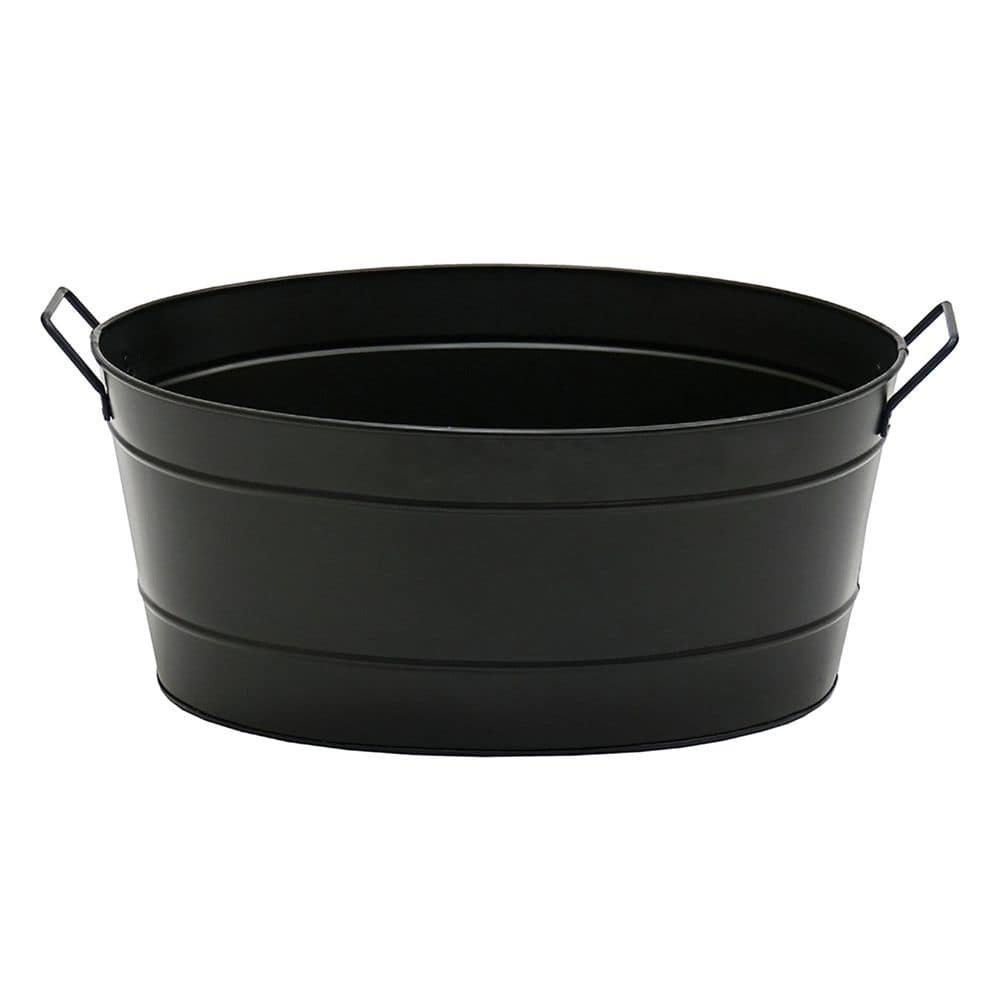 ACHLA DESIGNS Versatile Traditional Galvanized Steel Oval Tub, 21 Inch ...