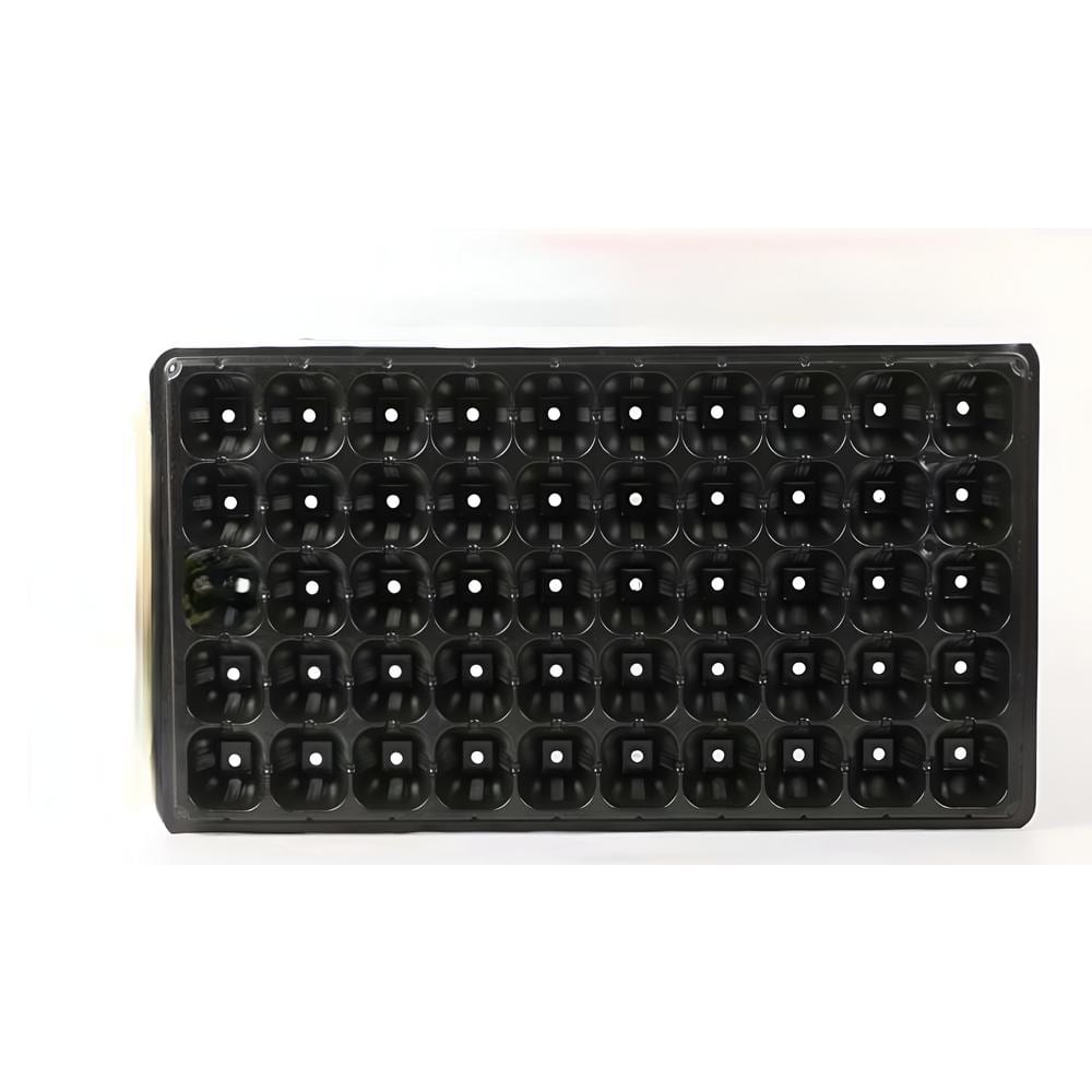 Wellco 50-Cell Black PVC Seedling Tray for Efficient Plant Growth (2 ...