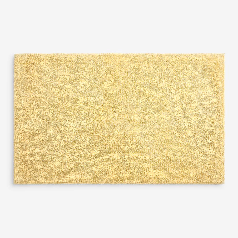 The Company Store Company Cotton 21 in. x 17 in. Pale Yellow Bath Rug ...