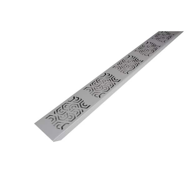 DURAL Myvario-Line 0.24" W X 2.62 " L Design grate and drain channel ...