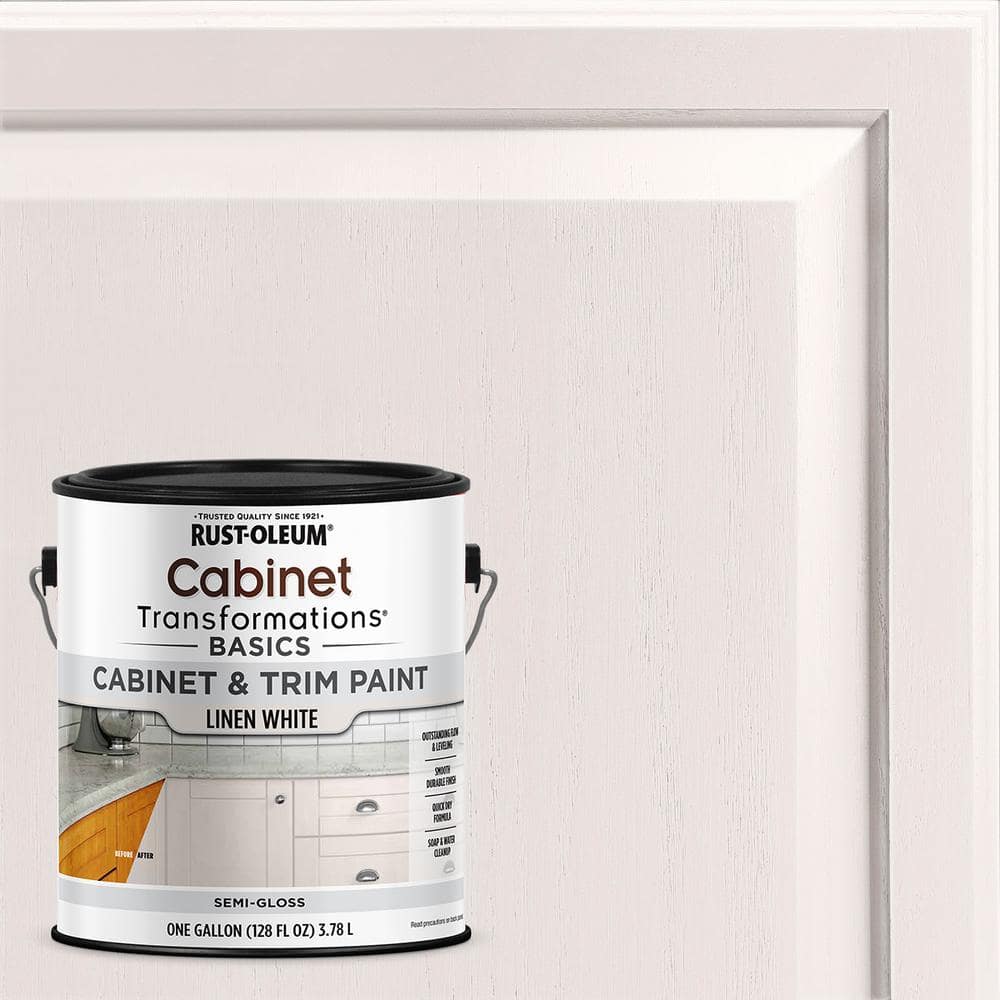 Rust-Oleum Transformations 1-gal. Linen White Cabinet Paint 373699 ...