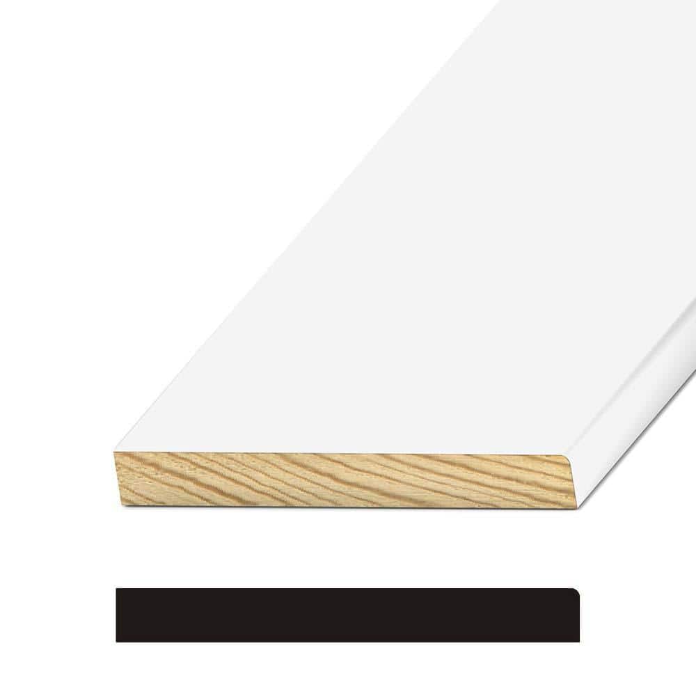 Pro Pack 1/2 in. x 5-1/2 in. x 144 in. Primed Pine Baseboard Moulding ...